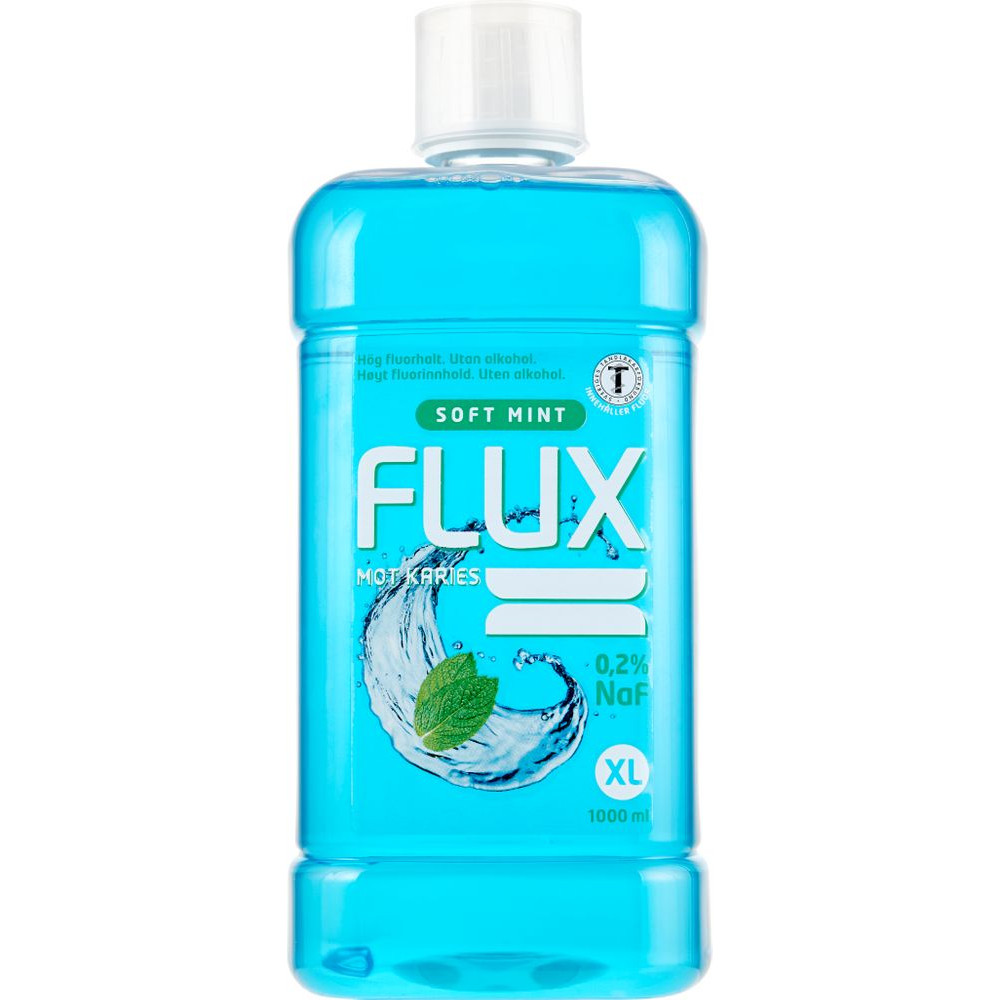 FLUX MUNSKÖLJ 0,2% SOFT MINT 1x1000ml - Nordenta